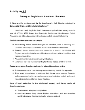 1 - Characteristics and Common Generes of Engish American Lit - tended ...