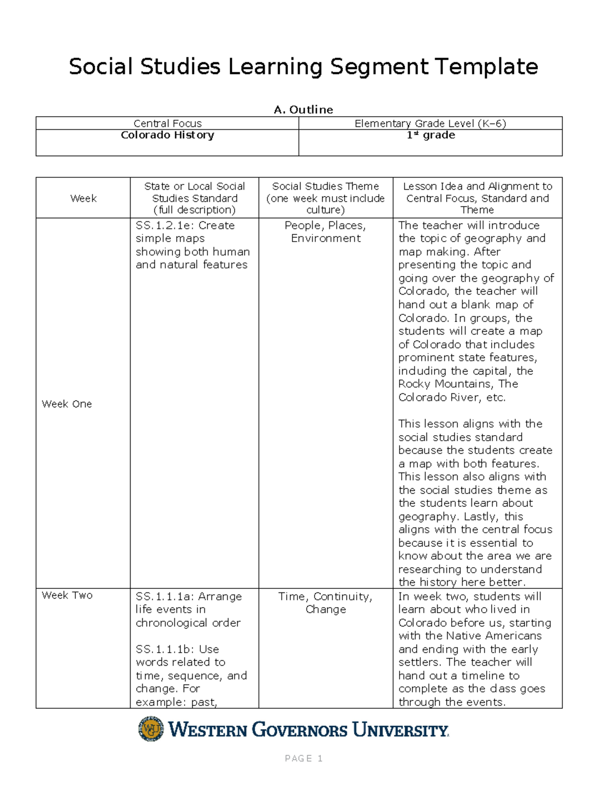 Albert Chloe C104 T1 - Passed w/ no revisions - Social Studies Learning ...