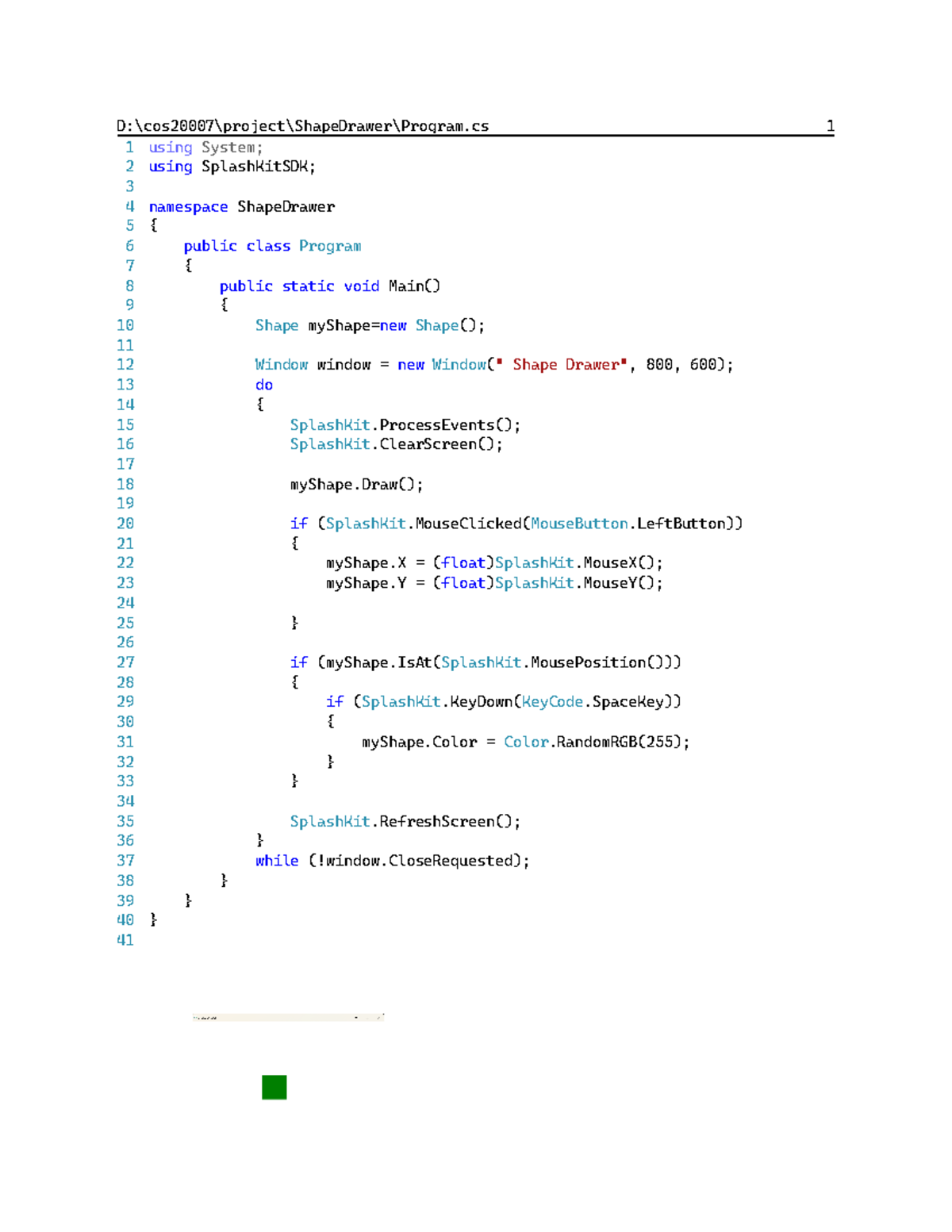 Lab2 Aaaaaaaaaaaaa D Cos20007 Project Shapedrawer Program 1 1 2 3 4 5 6 7 8 9 10 11 12 13