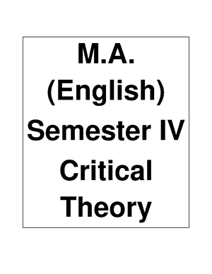 Indian writing in english - MA ENGLISH SEMESTER III ENGLISH WRITING M ...
