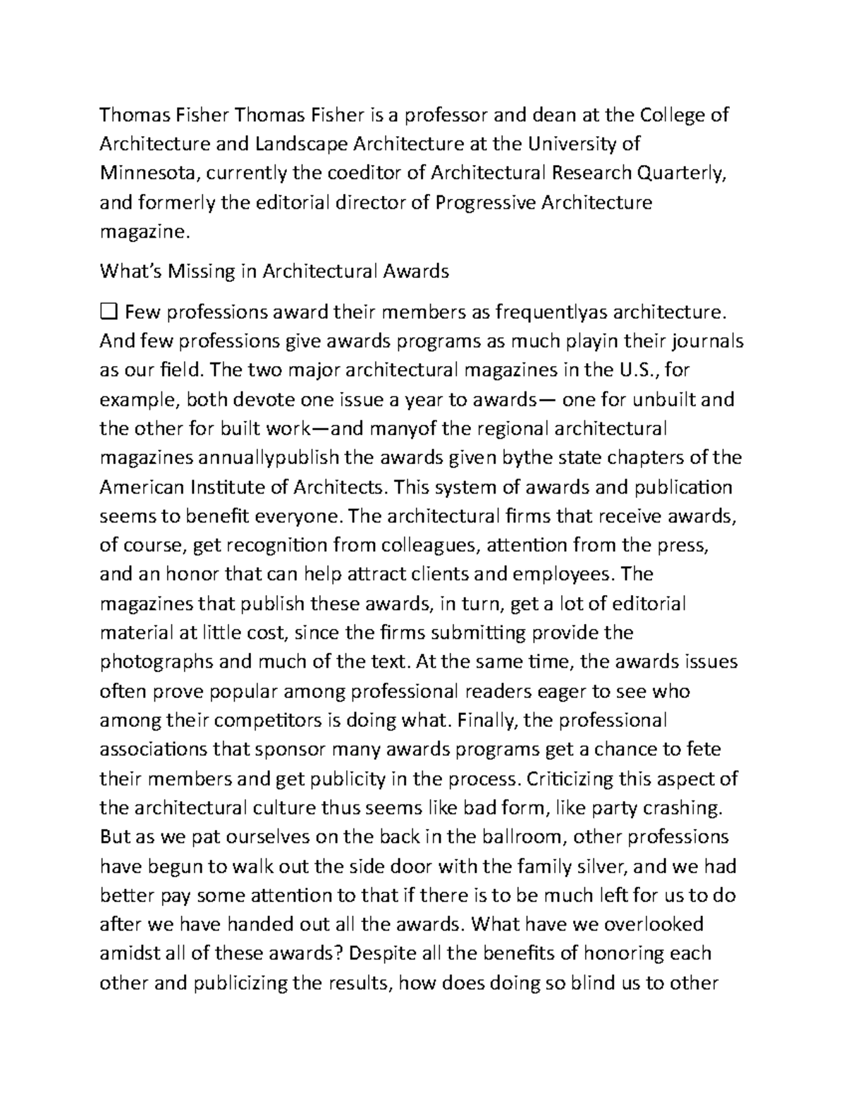 AR 46 - Lecture notes 3-7 - Architectural Design 1 - TIP - Studocu