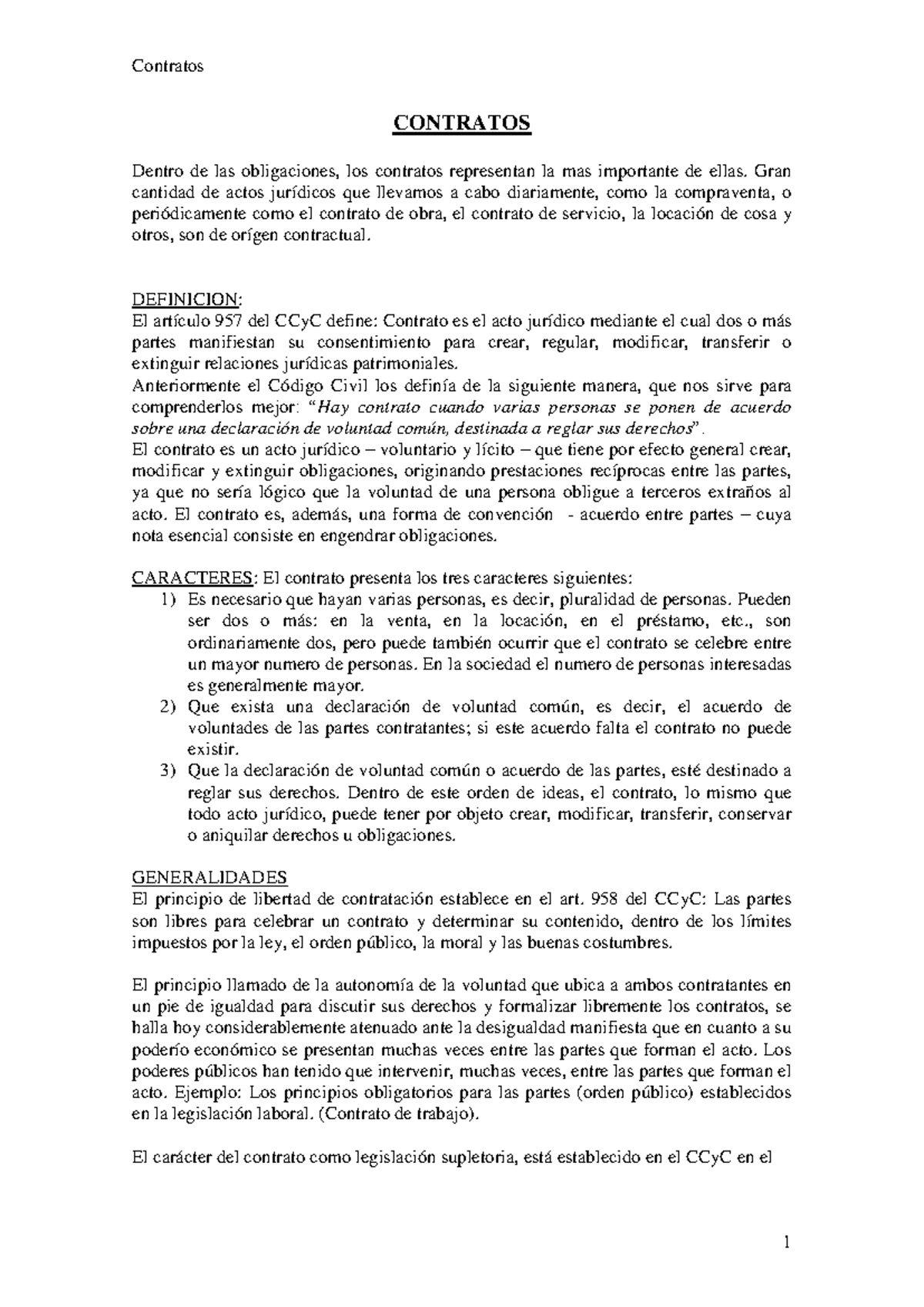 5 2 contratos - DEFINICION CARACTERISTICAS GENERALIDADES CLASIFICACION Y TIPOS DE CONTRATO SUS ...