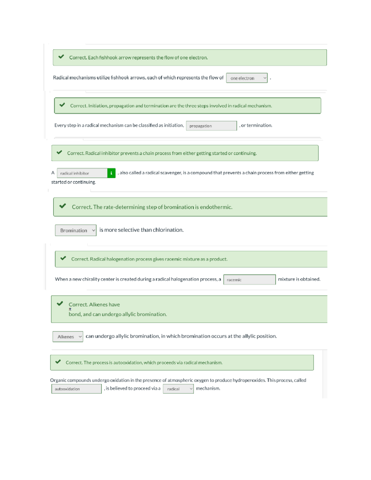 CHEM 331 ch10 - SUMMER ONLINE COURSE HOMEWORK - CHEM 331 - Iowa State ...