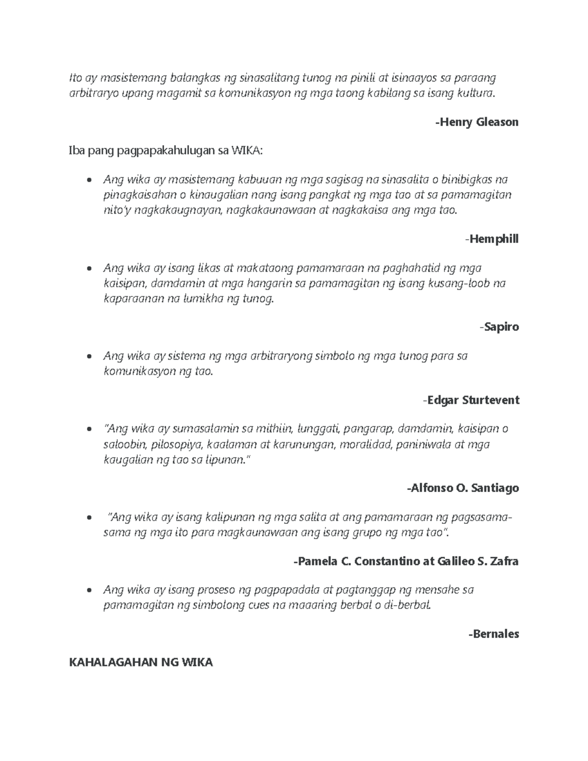 Wika - It is about the different concepts of WIKA in the Philippines ...