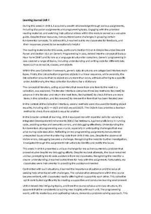 Assignment unit 4 - Summary Viscous Aerodynamics - Assignment unit Assignment unit - Studocu