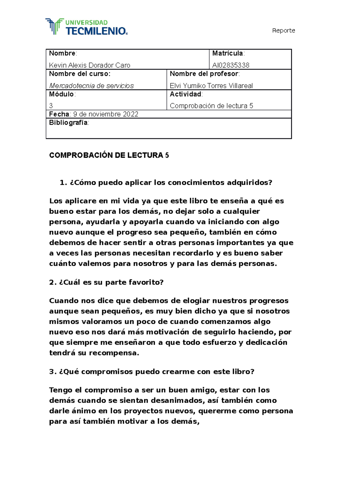 Activity 8 - muy bien hecho - Reporte Nombre: Kevin Alexis Dorador Caro ...