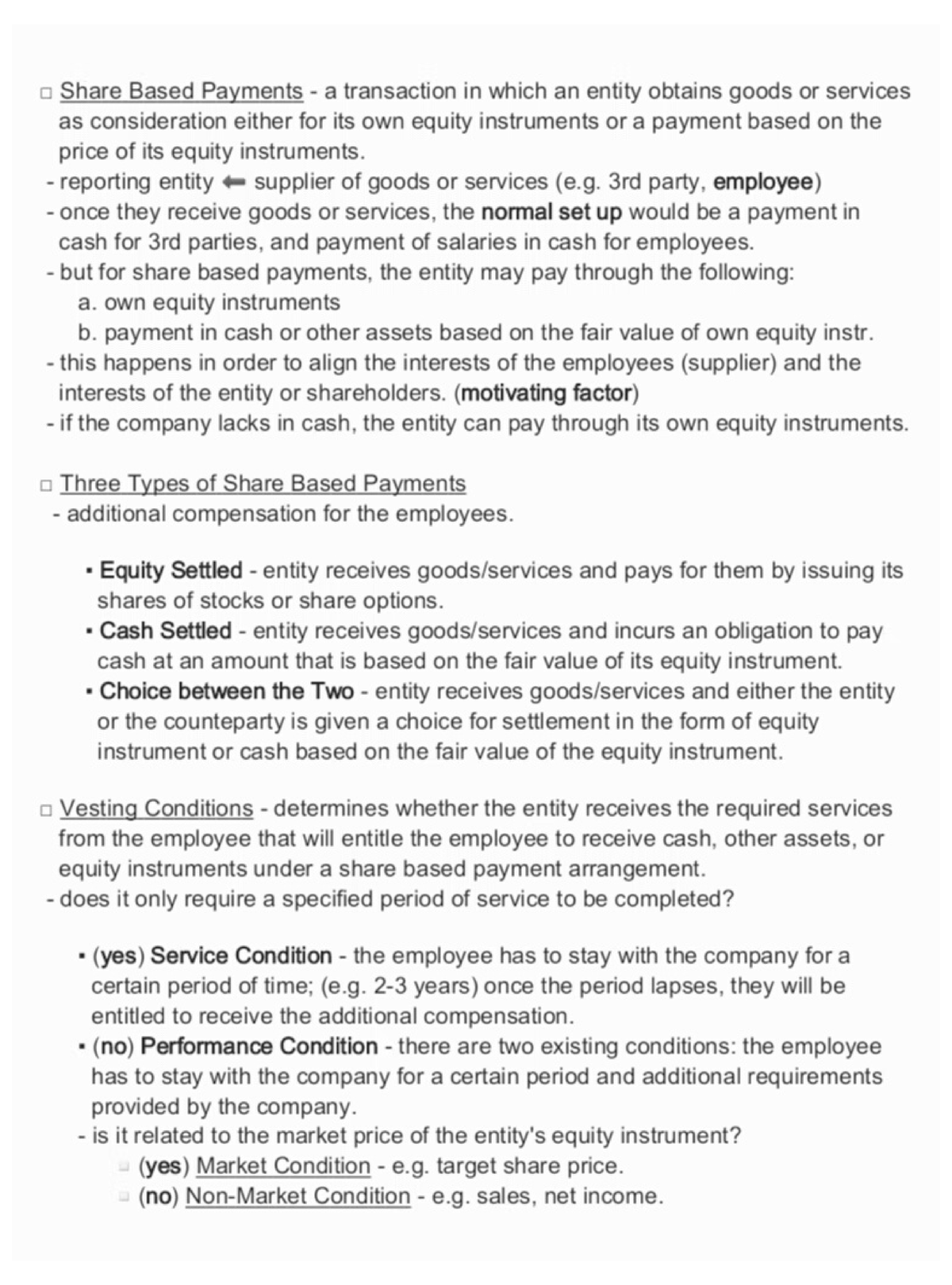 Module 1 (Share Based Payments) - Intermediate Accounting 2 - Studocu
