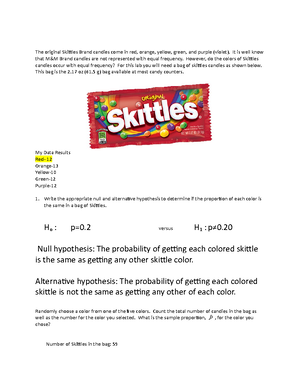 Module 4 Assignment MATH 201 - Running head: MODULE 4 CASE ASSIGNMENT 1 Module 4 Case Assignment ...
