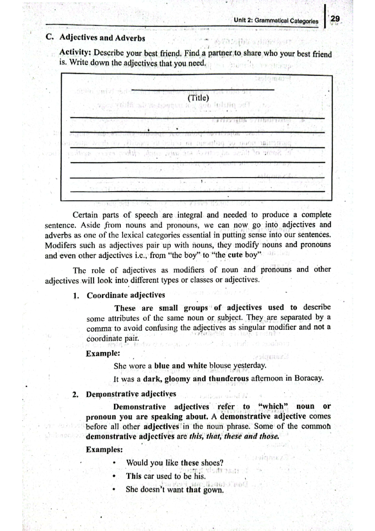 Unit-2-Grammatical-Categories-Adjectives-and-Adverbs 103836 - Bsed ...