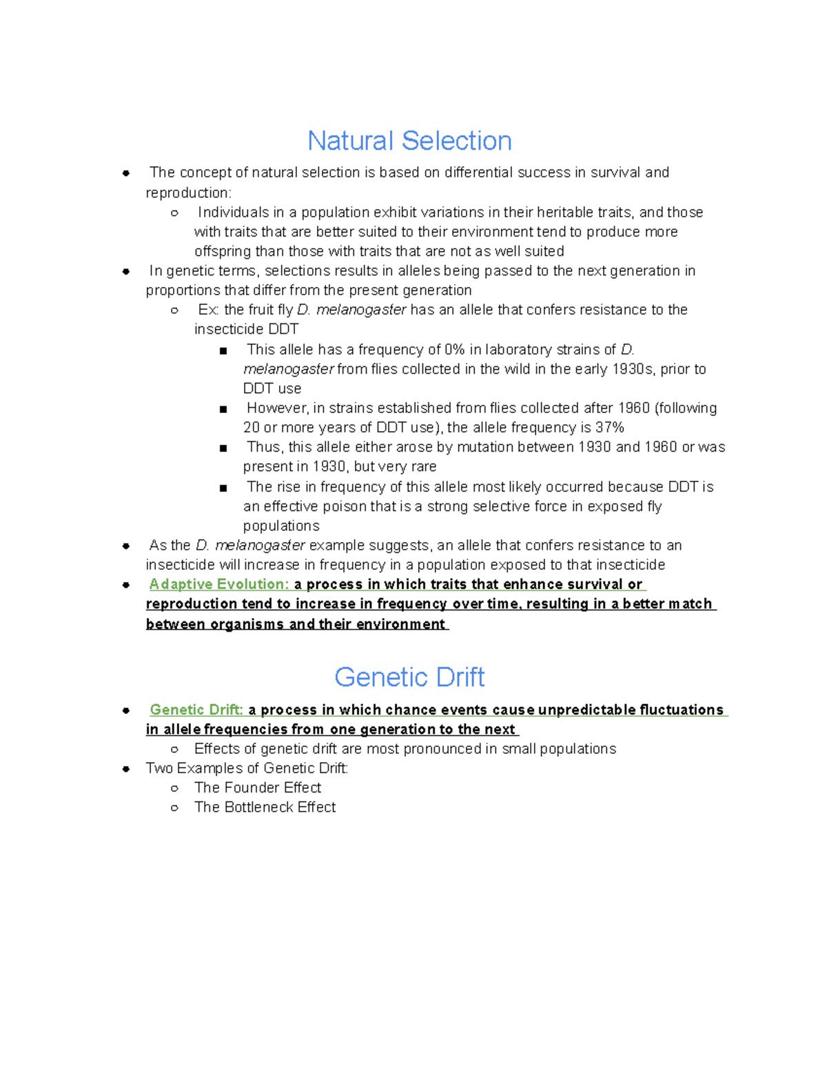 23.3 Natural Selection, Genetic Drift, and Gene Flow can Alter Allele ...