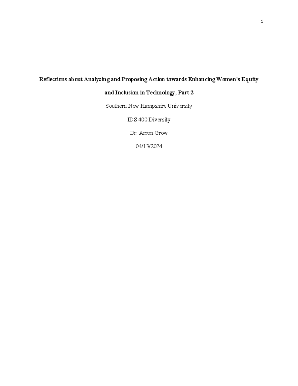 Module 6 Reflections Society - Reflections about Analyzing and ...