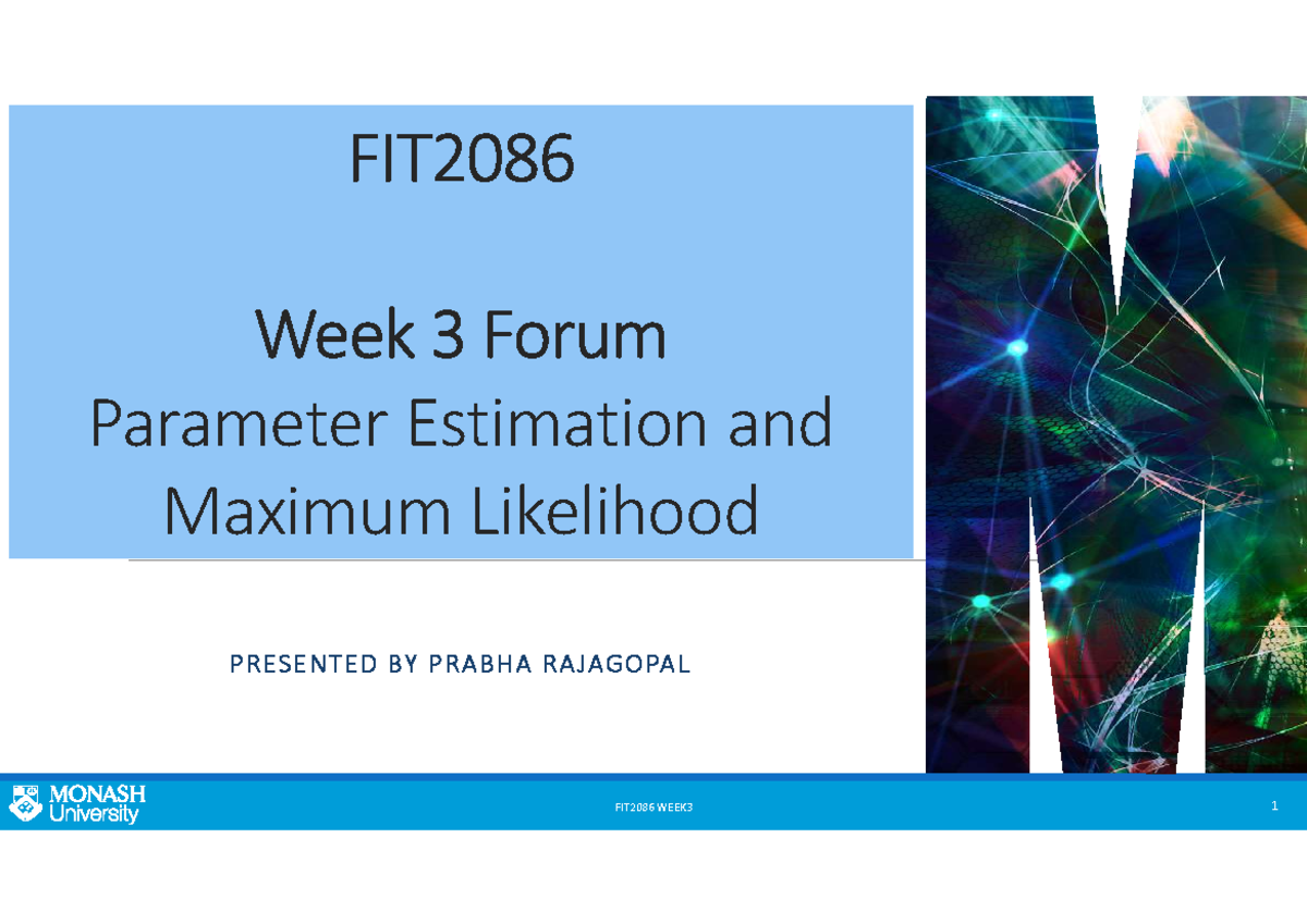 2022 S2 FIT2086 MA Forum Notes (Week 03) - with answers - FIT 2086 Week ...
