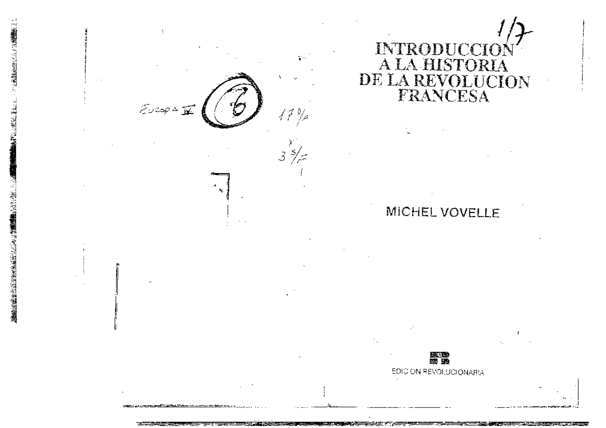 10 Vovelle - Introduccion a la historia de la revolucion francese. Cap ...