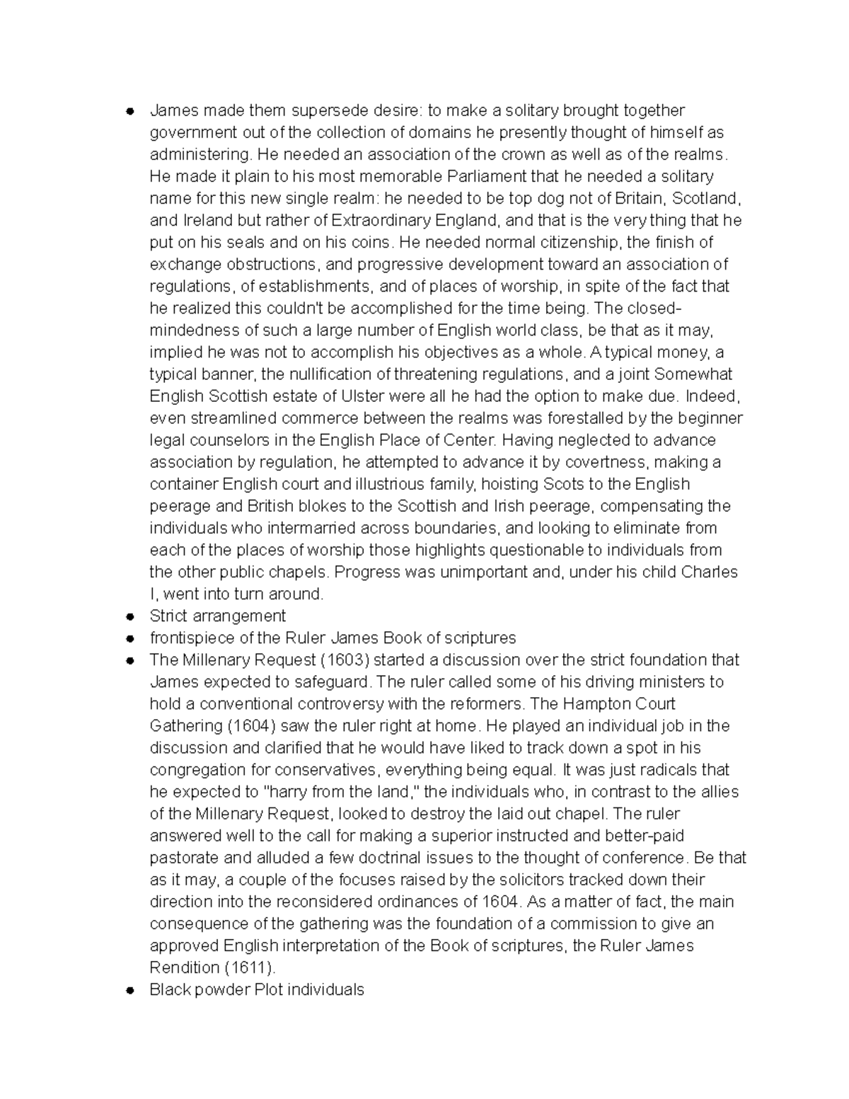 Triple monarchy - Lecture notes from class - James made them supersede ...