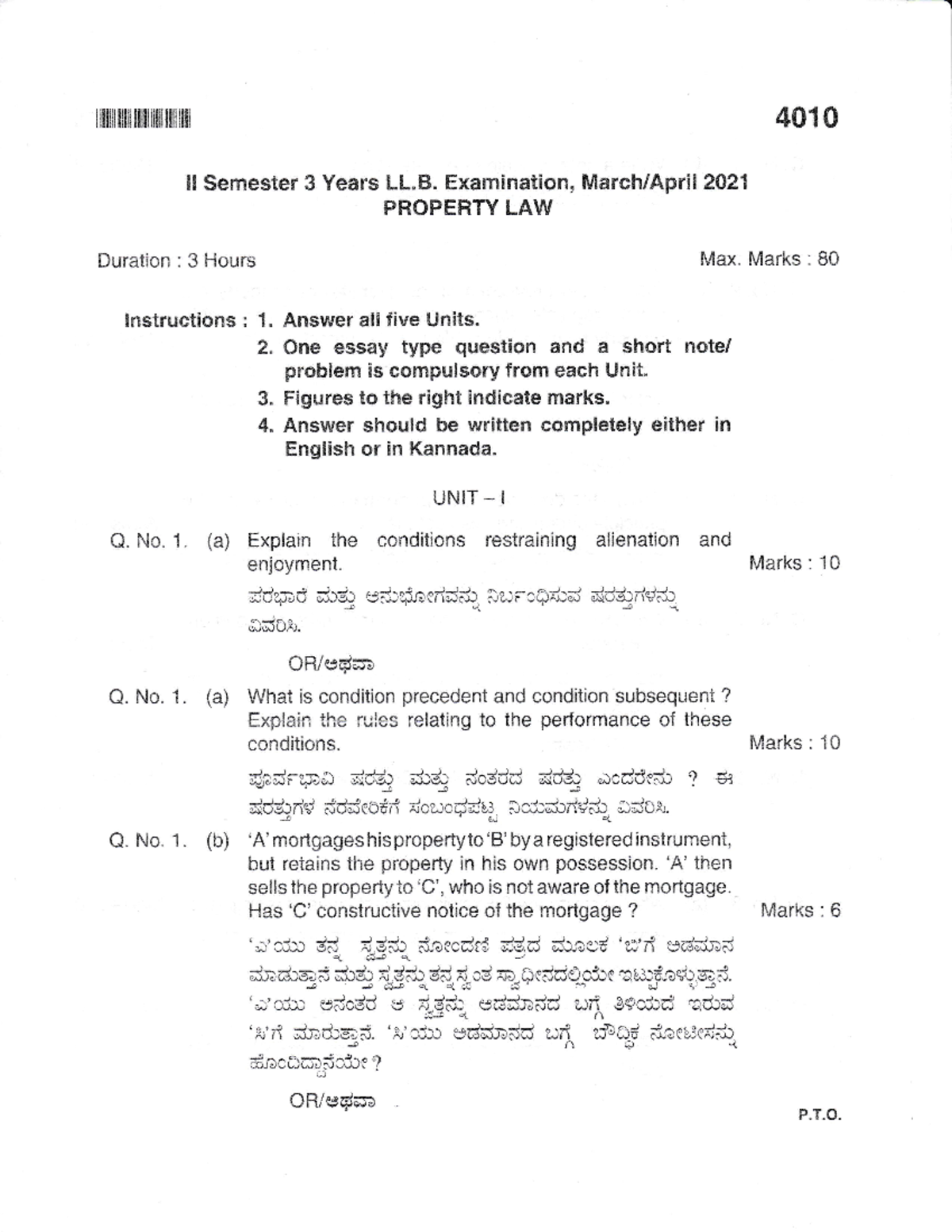 Tp 2021 march - Question paper - Illilitililtillll ililtIIiltill 401 0 ...