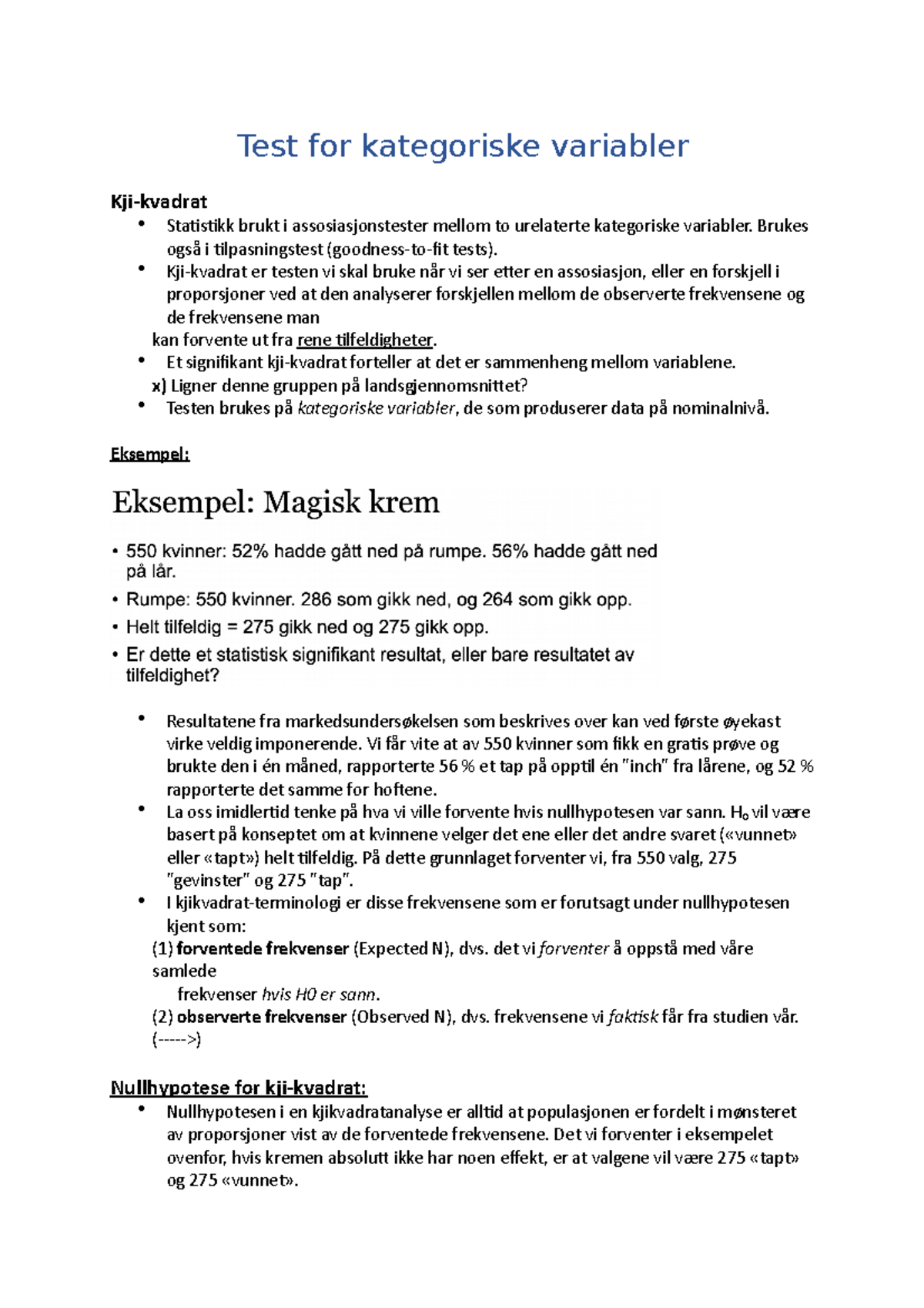 Kapittel 18 - Notater fra Hugh Coolican - Research Methods and ...