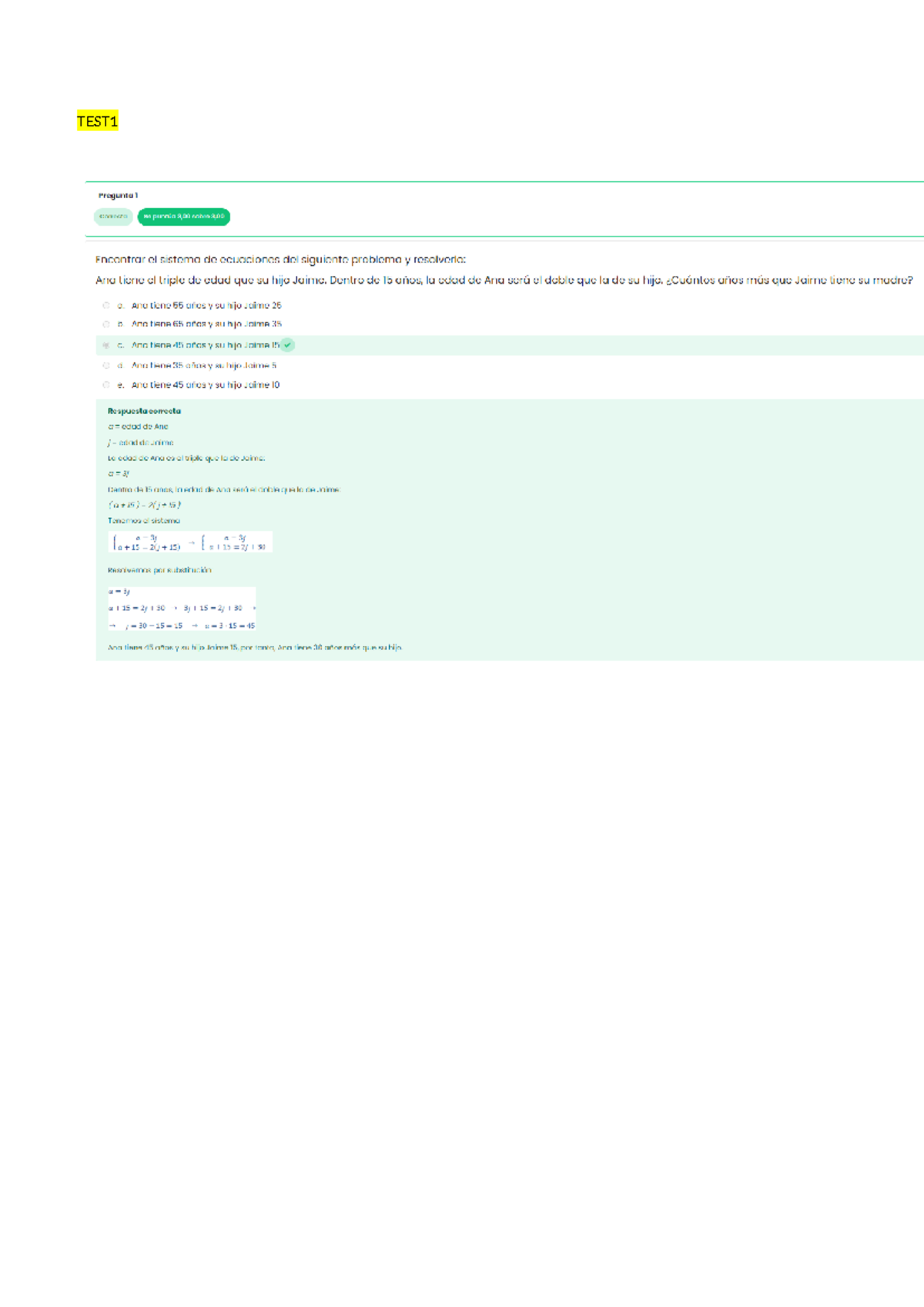 Test1y2 algebra - Algebra Lineal - TEST TEST TEST - Studocu