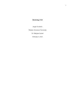 Marketing - First attempt pass - Shanitra Harris Marketing C Instructor ...