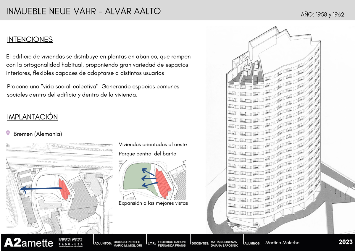NEW VAHR Alvar Aalto Análisis Arquitectonico - INMUEBLE NEUE VAHR ...