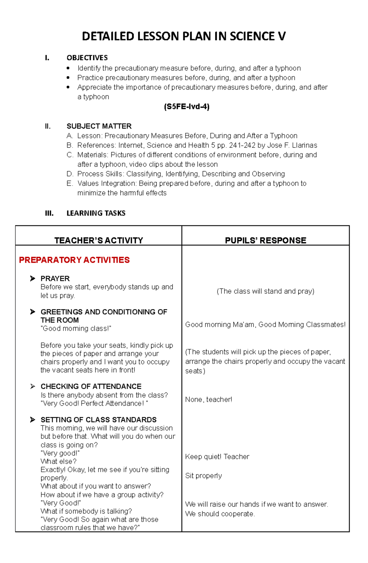 Final Demonstration Detailed Lesson PLAN - DETAILED LESSON PLAN IN ...