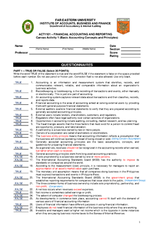 Practice+Material+1 - Practice material for accounting subject Financial acounting and reporting ...
