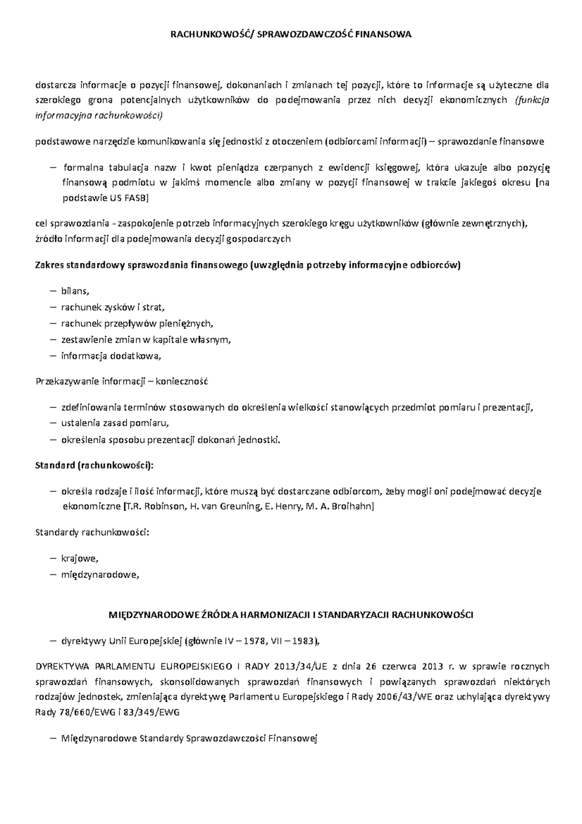 Wykład 1 Wprowadzenie do MSSF + Ramy koncepcyje - RACHUNKOWOŚĆ ...