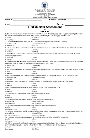 Learning- Competency- Directory - LEARNING COMPETENCY DIRECTORY (LCD ...