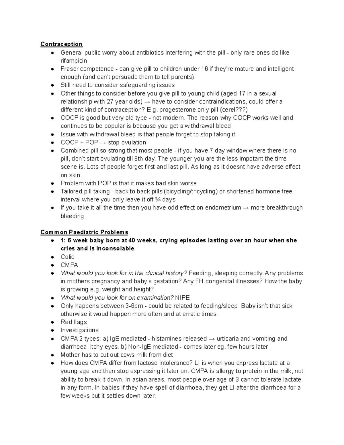 GP Issues - This is a summary I put together to help me revise for the ...