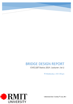 Bridge design Project full report - School of Engineering Group ...
