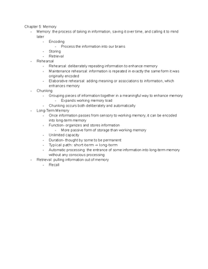 PSY 101 Exam 2 Study Guide - Exam 2 Study Guide Study Tips: 1. See our study tips page in our ...