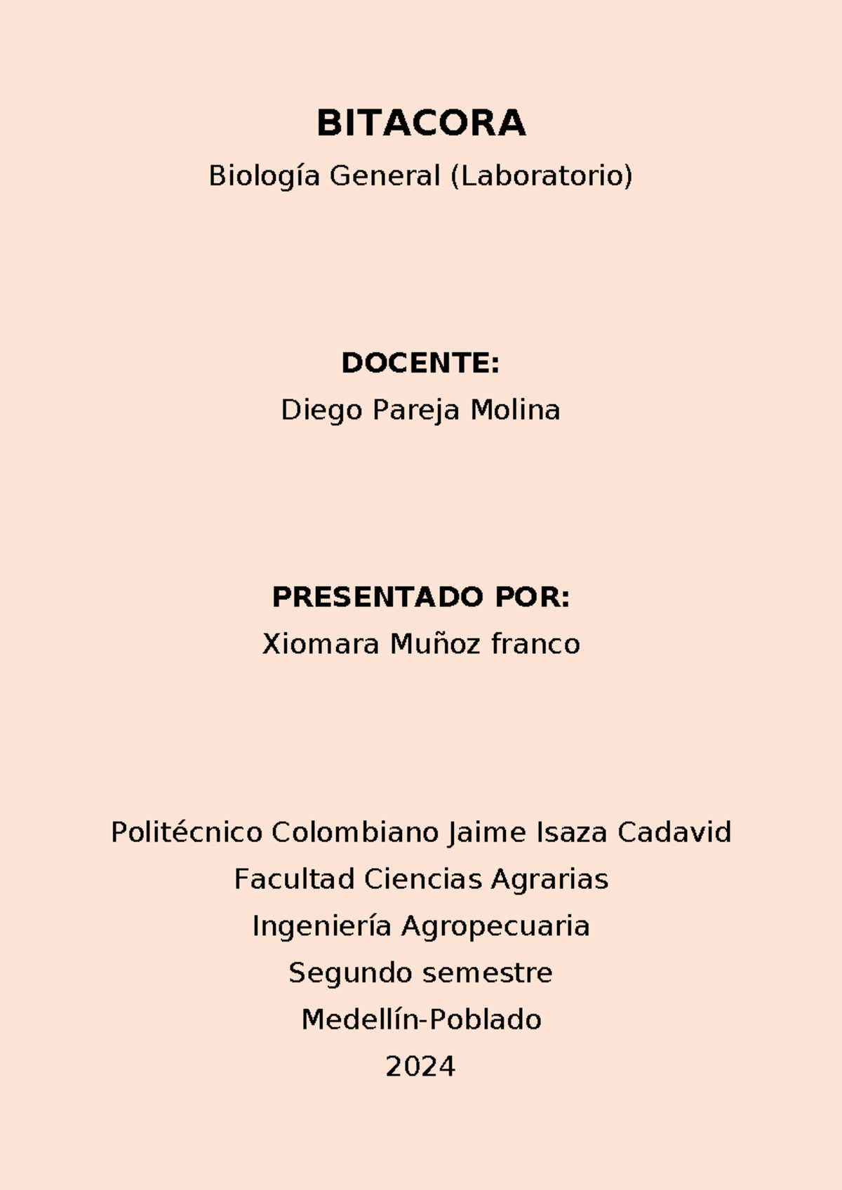 Bitacora Microscopia 2 - BITACORA Biología General (Laboratorio ...