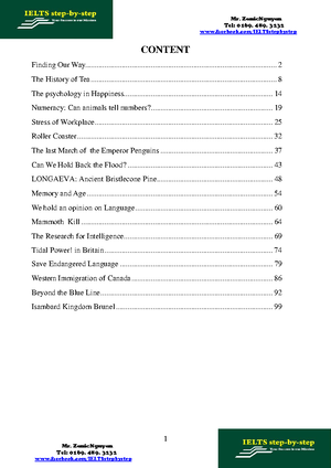 Tong hop bai mau - Ielts Speaking Part 2 - Fanpage: facebook/ieltsfocusmode/ Website: - Studocu