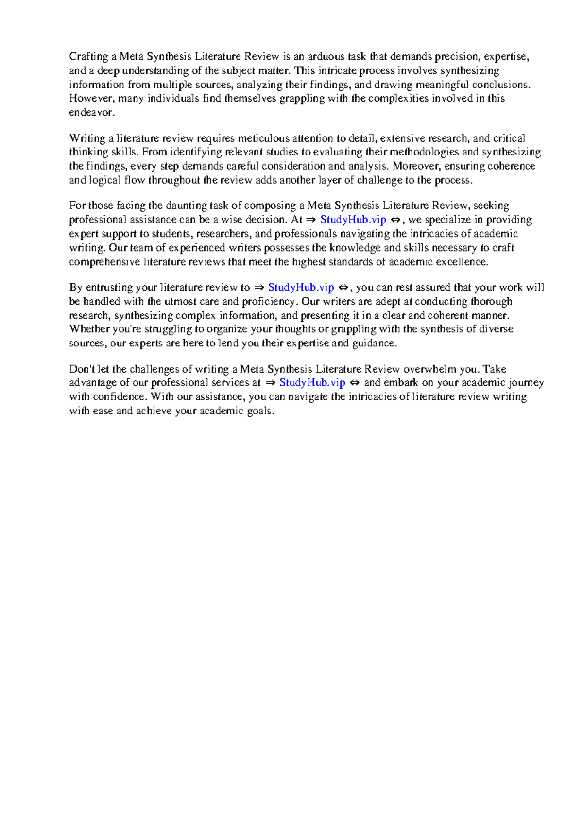 Meta Synthesis Literature Review - This intricate process involves ...