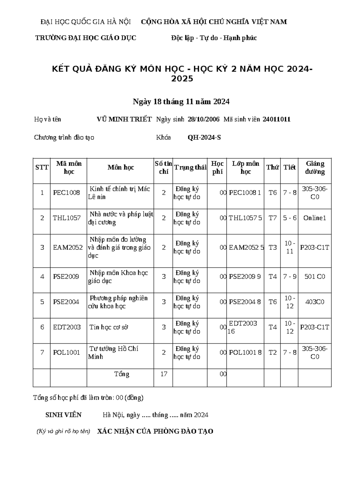 Ket-qua-dang-ky-mon-hoc - ĐẠI HỌC QUỐC GIA HÀ NỘI TRƯỜNG ĐẠI HỌC GIÁO DỤC CỘNG HÒA XÃ HỘI CHỦ ...