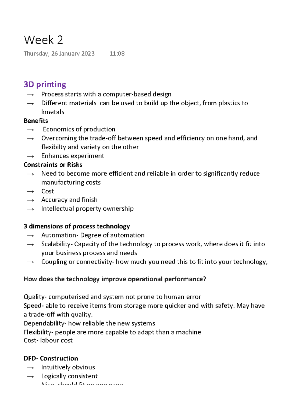 Week 2 - WEEKLY NOTES - 3D printing Process starts with a computer ...