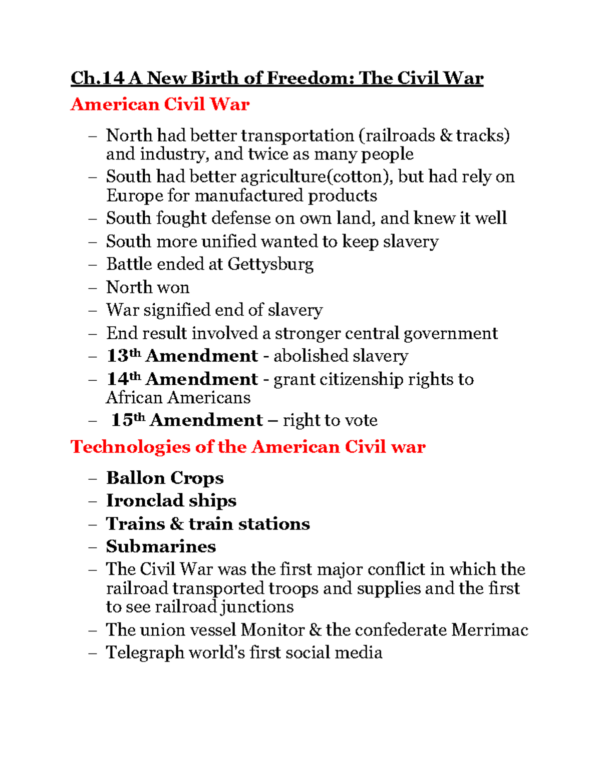 Ch.14 - Chapter 8 Securing the Republic Notes - Ch A New Birth of ...