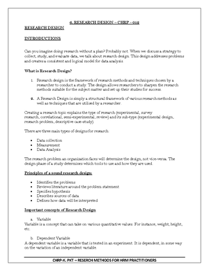 Research Methodology Notes - RESEARCH: a way of examining your practice ...