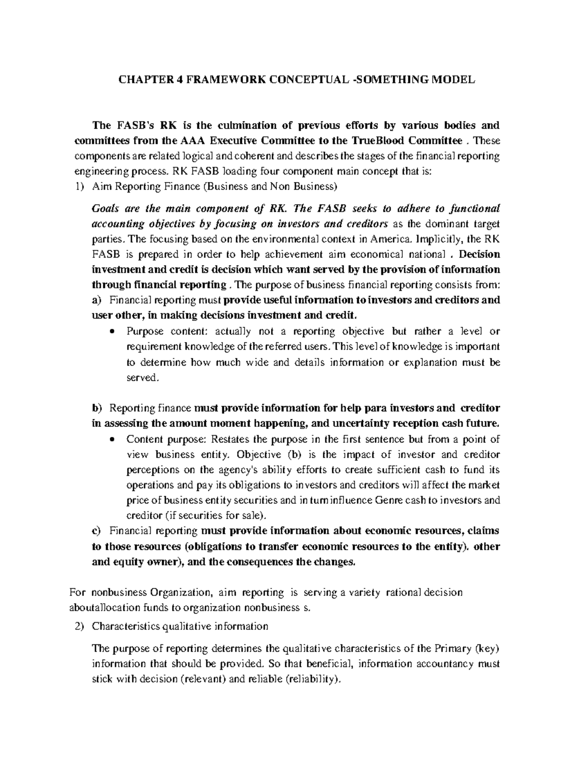 Chapter 4 Framework Conceptual - Something Model - CHAPTER 4 FRAMEWORK ...