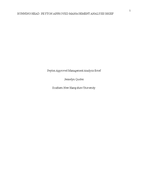 ACC 318 Project 1 Analysis - James Rhoton SNHU Project One Analysis ...
