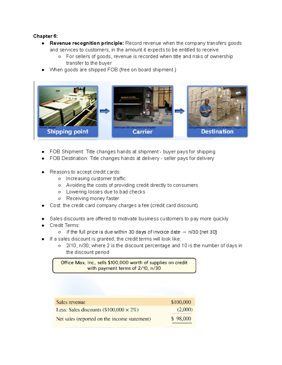 Accounting God Doc V.2.docx - Google Docs - Chapter 6: Revenue ...