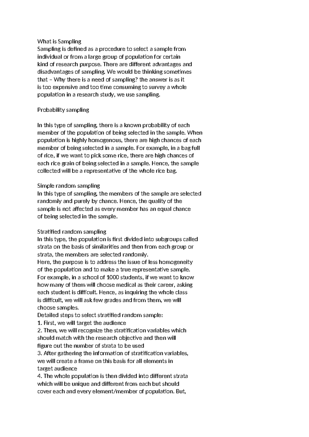 Survey sampling - Summary Sociological Research Methods - What is ...