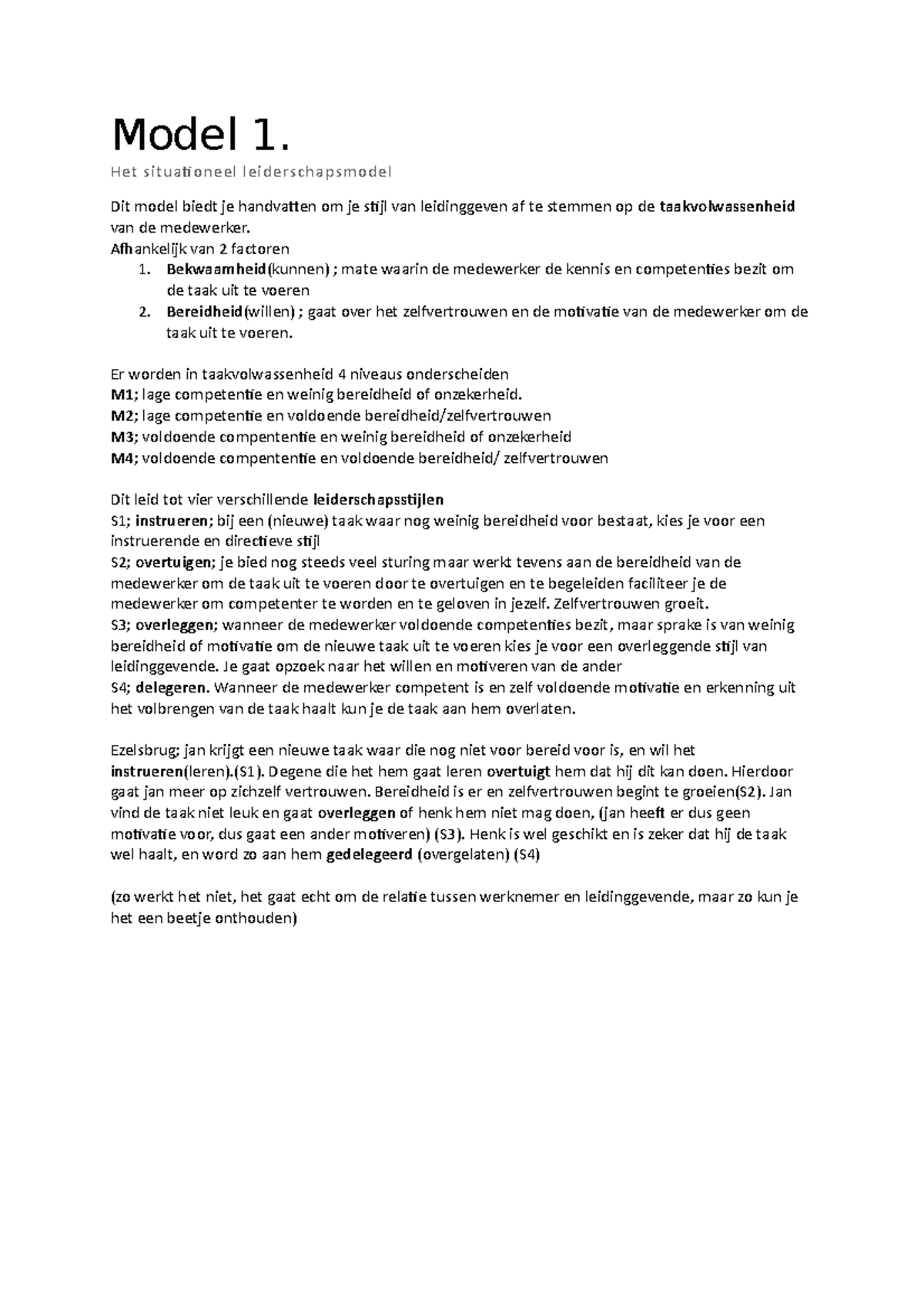 A&O modellen - hierbij een verduidelijking van een paar modelen - Model ...