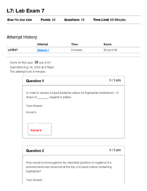 BIOD171 Microbiology Lab Notebook - Portage Learning BIO 171 ...