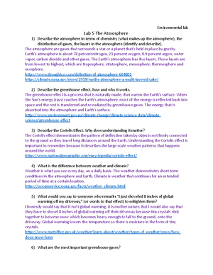 Lab 3 enviro - Environmental Science Lab Lab 3 Drinking water and water use You need to drink ...