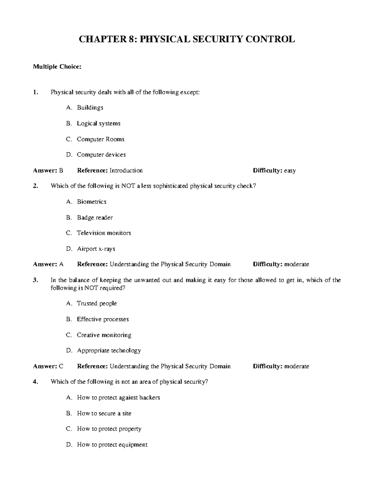 373 23865 CR415 2011 5 1 1 merkow tb 08 - CHAPTER 8: PHYSICAL SECURITY ...