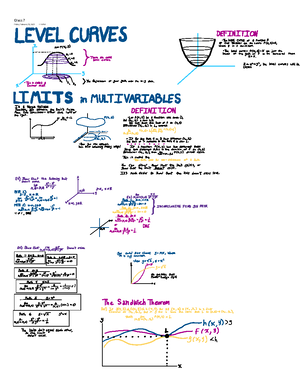 Multivariable Calculus Class 8 - 1016 305 - Class 8 Thursday, March 3 ...