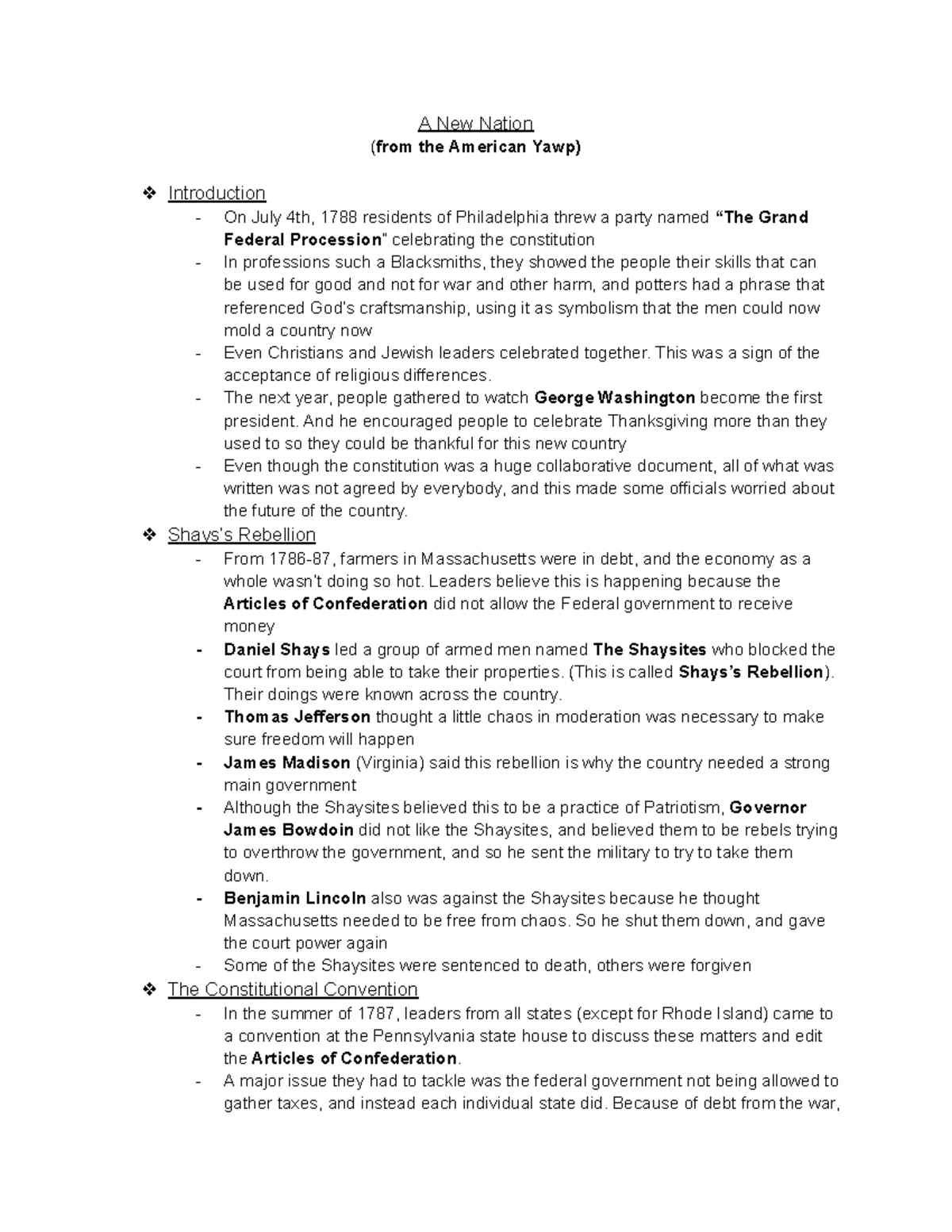 A New Nation - A New Nation (from the American Yawp) Introduction On ...