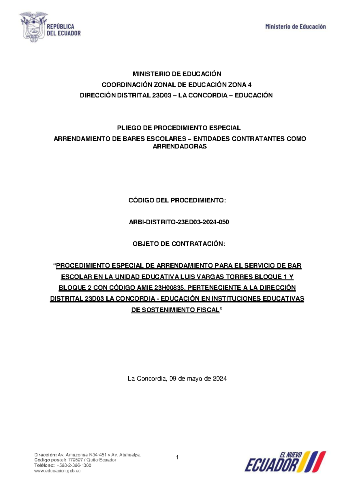 Luis vargas torre bloque 1 y 2 Nuevo-signed-signed-signed-signed-signed-signed - Dirección: Av ...