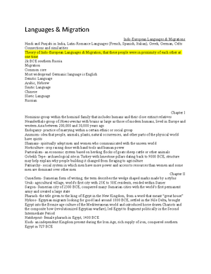 Prof. Stiegler Test 1- Hist. 150 - 9/06/ Topics of Discussion Origins ...