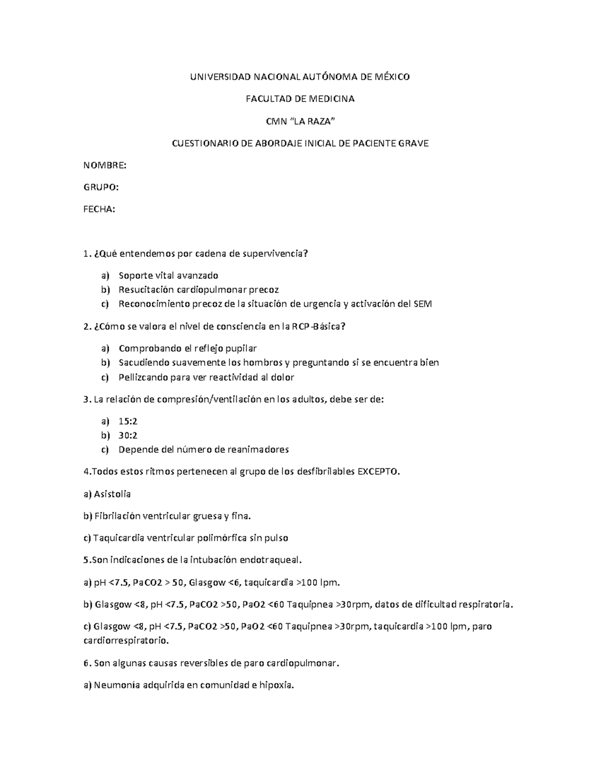 Examen 6 Septiembre 2019, preguntas - Warning: TT: undefined function: 32 Warning: TT: undefined ...